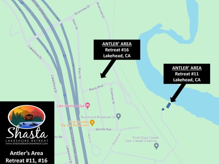 Shasta Lake Map - Multiple Versions - Ramps, Marinas, Rentals