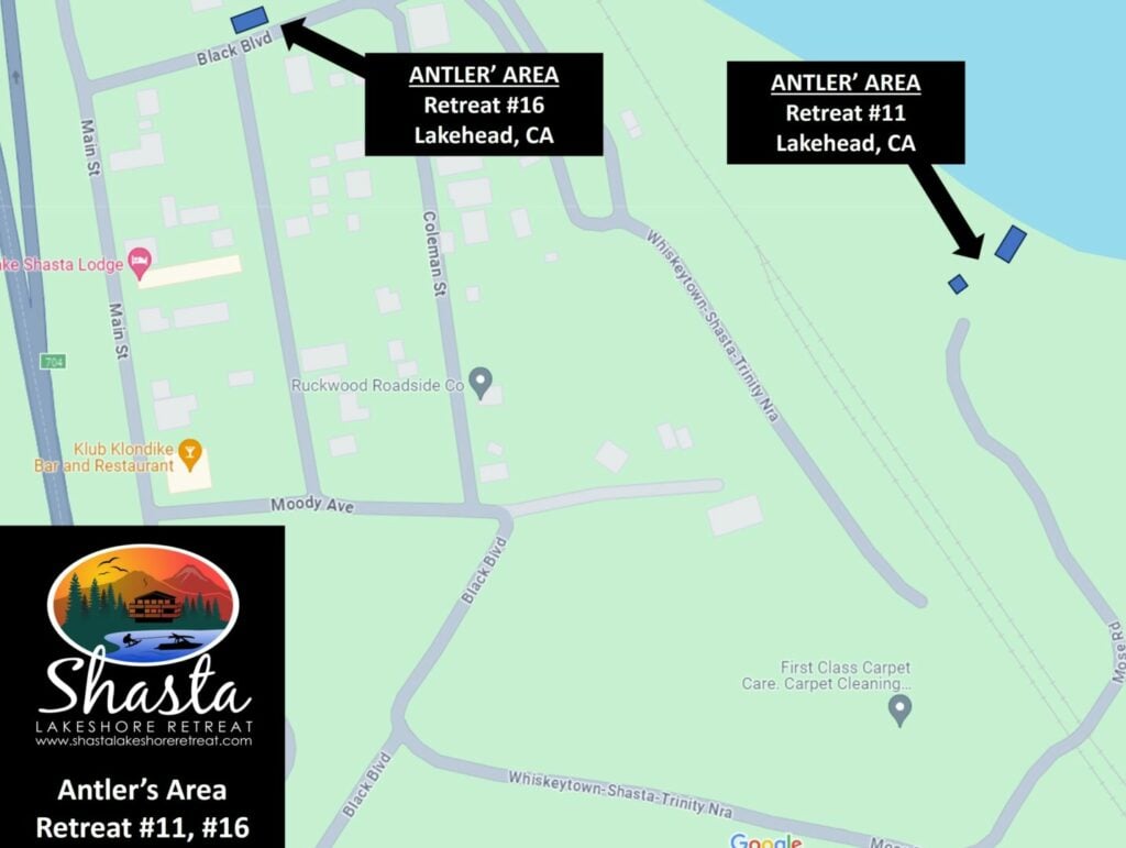 Shasta Lake Map - Multiple Versions - Ramps, Marinas, Rentals