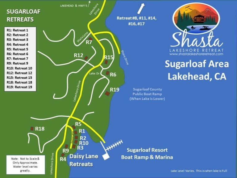 Shasta Lake Marinas With Boat Slips | Waterfront Retreat